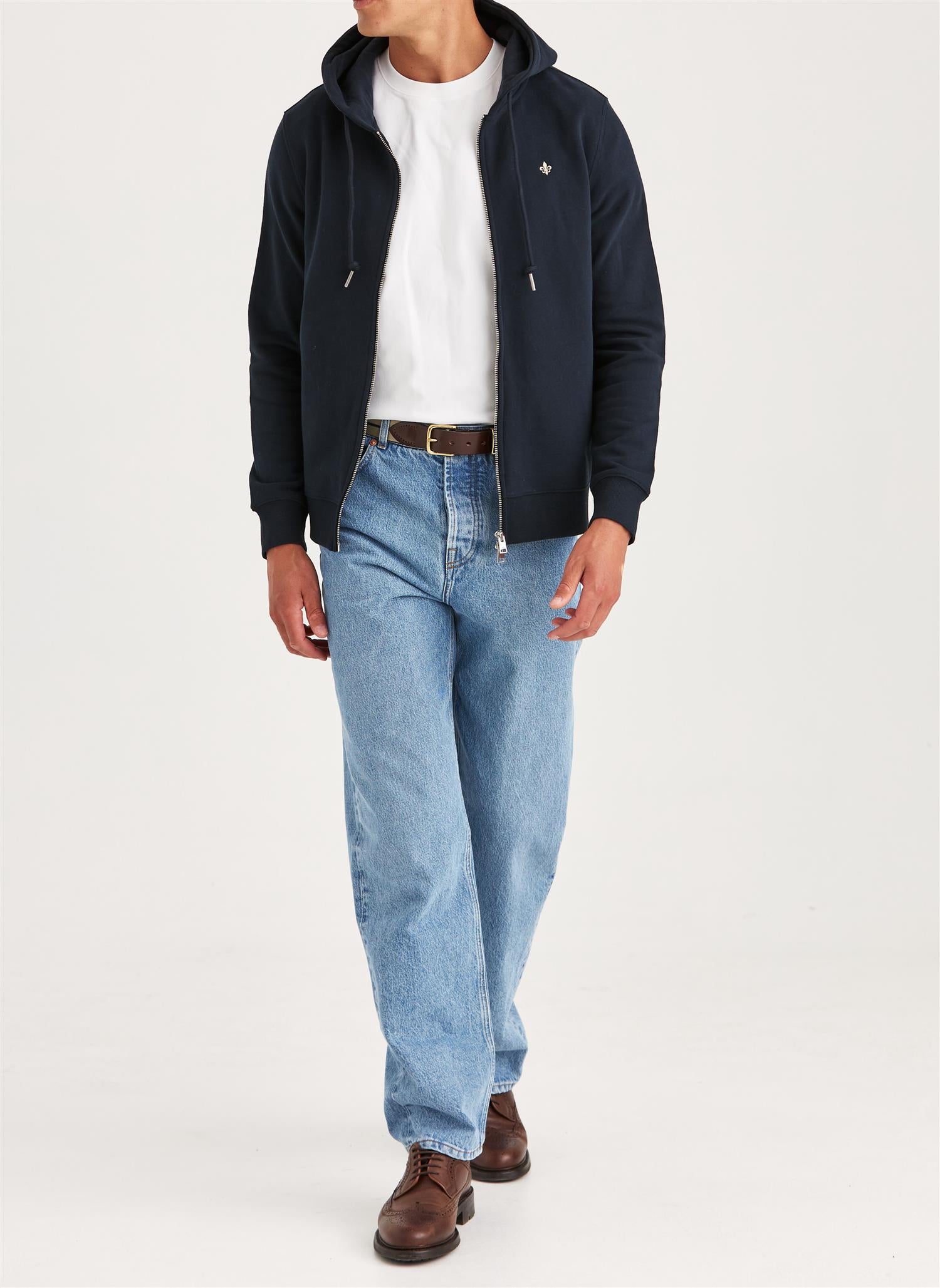 Brandon Lilly Zip Hood - Old Blue