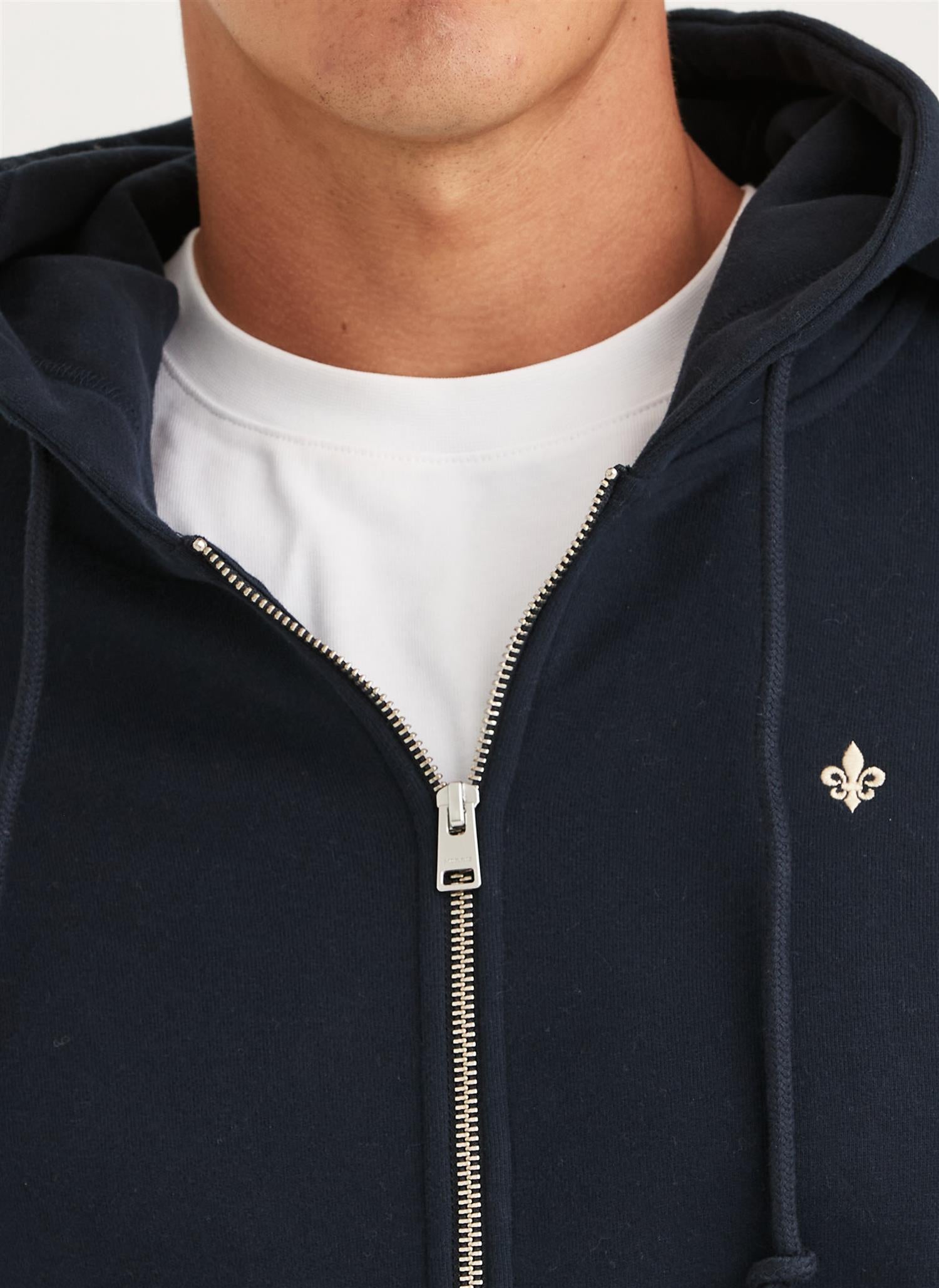 Brandon Lilly Zip Hood - Old Blue